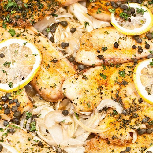 Fish With Lemon Caper Sauce - Nest Wellness