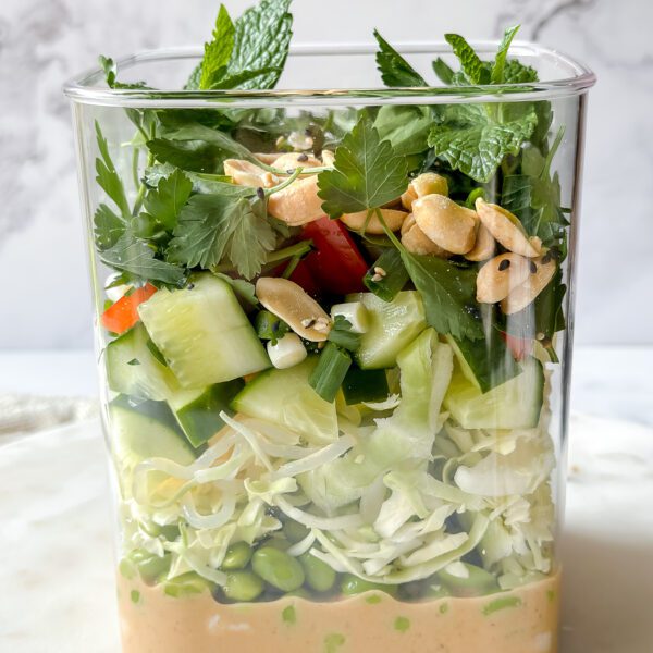 Dr. B's favorite Spring Roll Salad with chicken - Nest Wellness